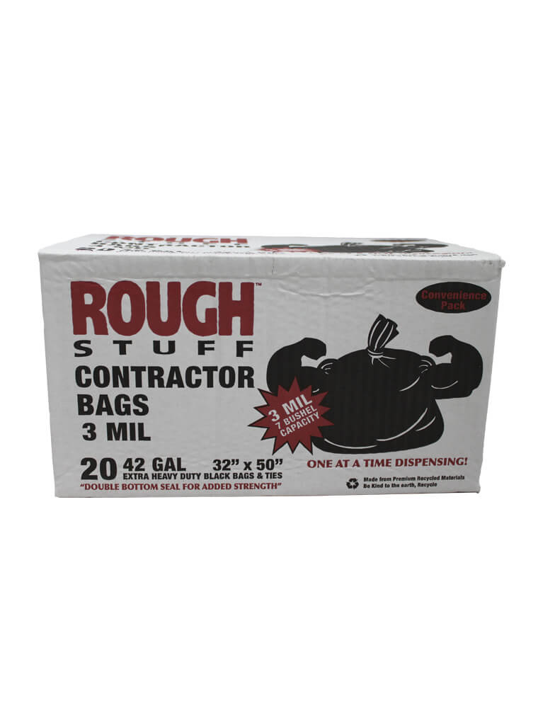 Rough Stuff Contractor Bags 3 mil 42 Gal 20 ct