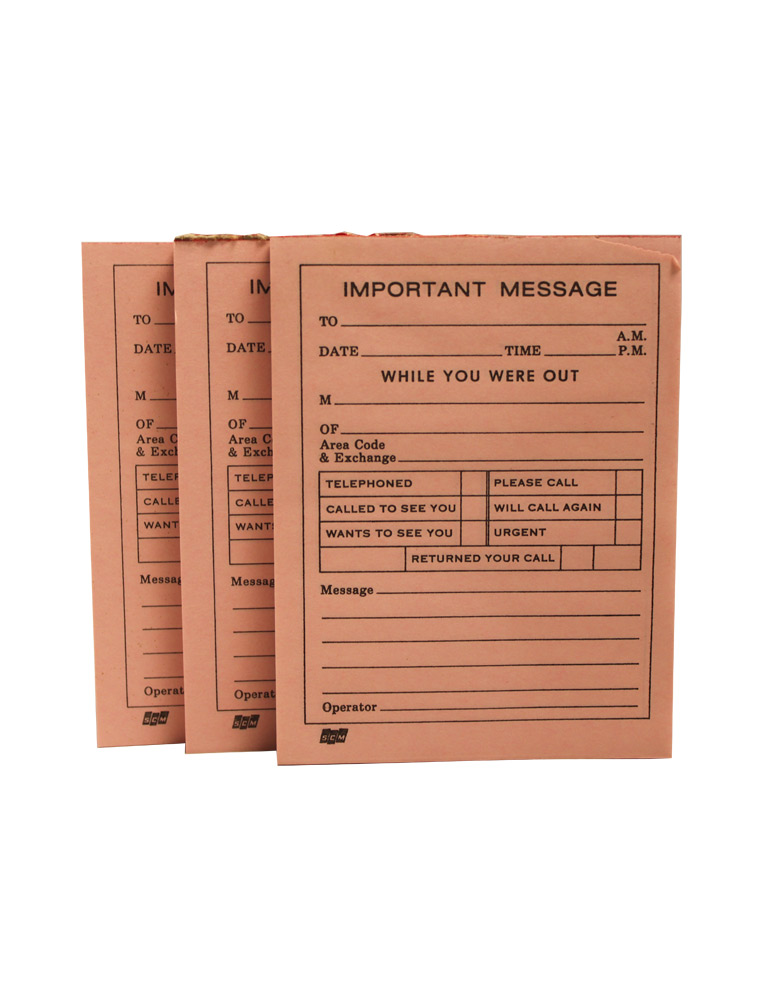 Important Message Notepads 3 pk