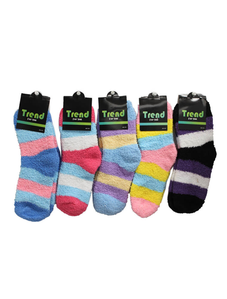 Cozy Socks for Women - Assorted Stripe Colors